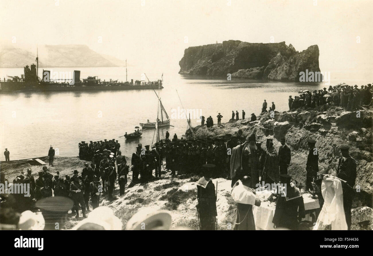 Centenary cerimony for Santorre of Santa Rosa, Italian mission in ...