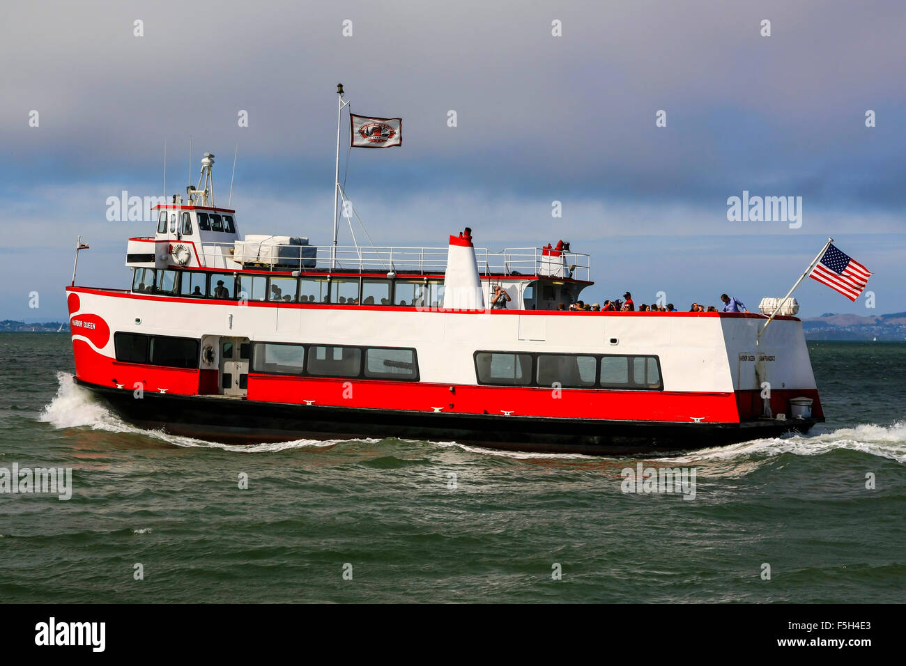 The Harbor Queen ferry from Pier 43 1/2 at the Fisherman's Wharf, San ...