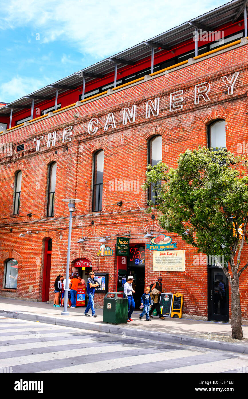 The old Cannery Building on Hyde Street in San Francisco CA Stock Photo ...