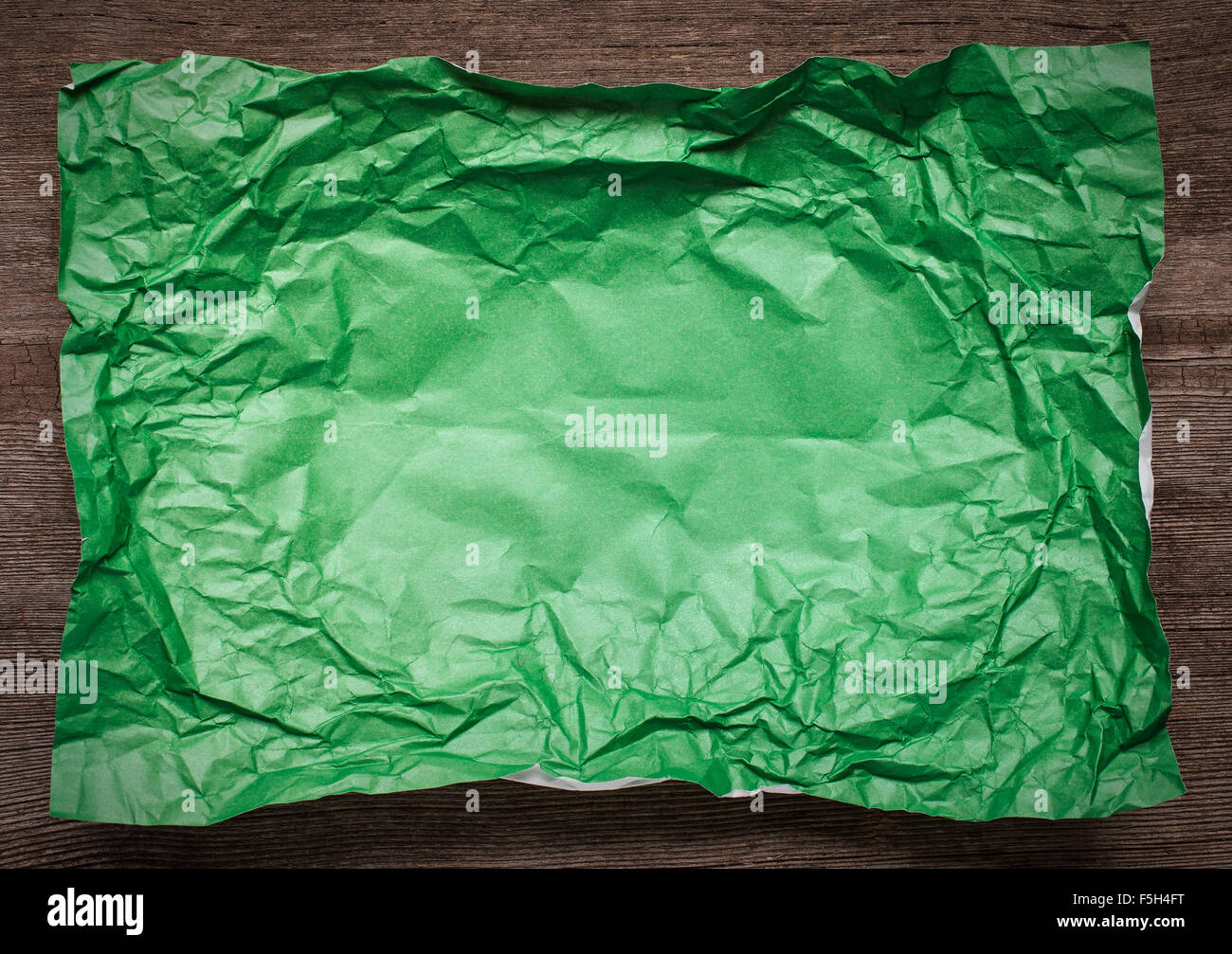 Green Crumpled paper Stock Photo - Alamy