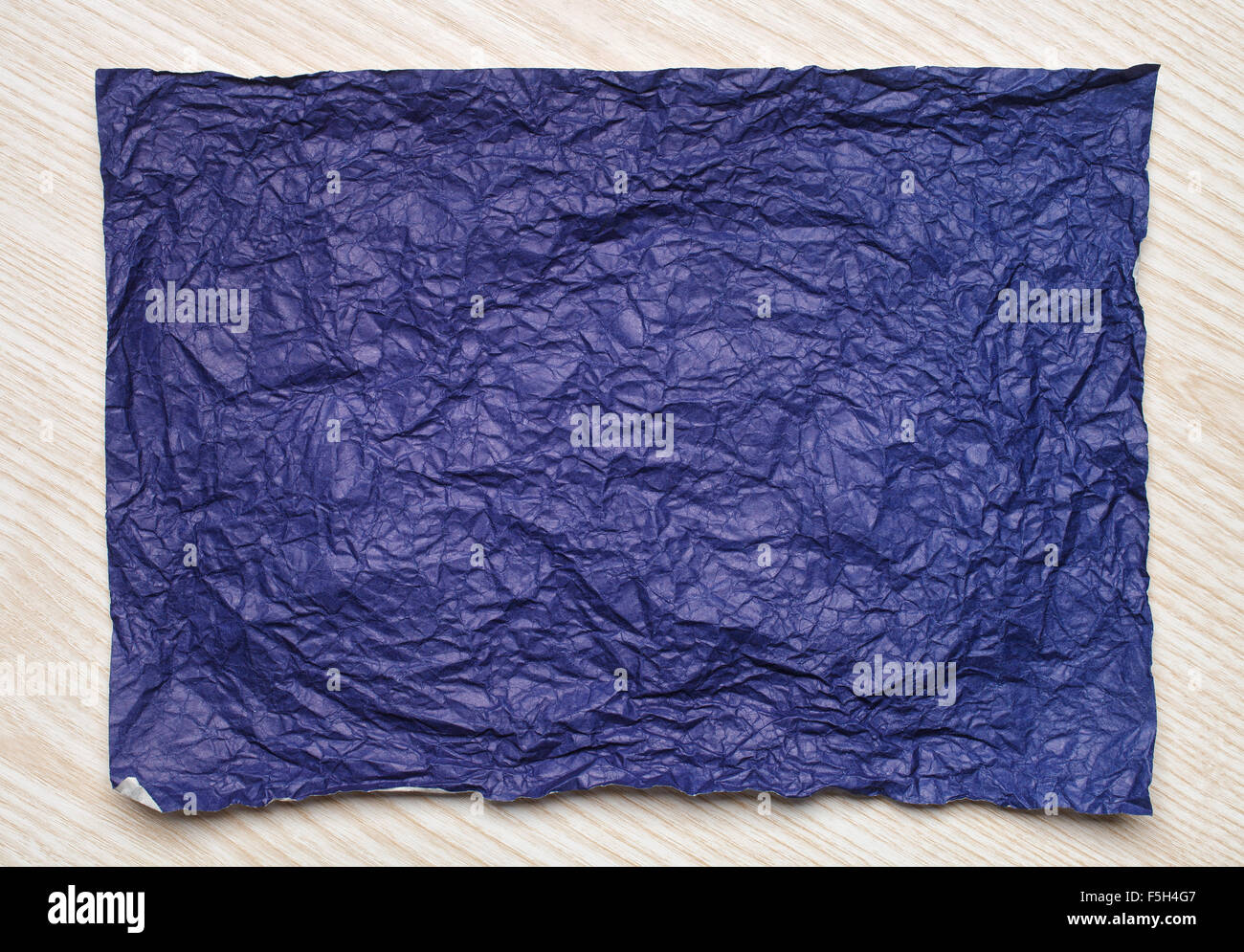 violet Crumpled paper card Stock Photo - Alamy