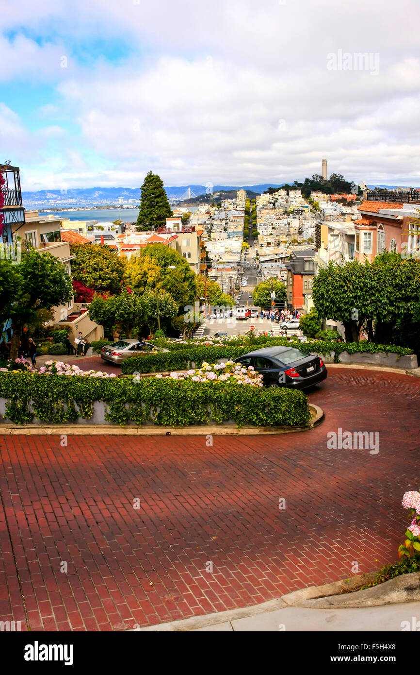 San francisco bendy road hi-res stock photography and images - Alamy