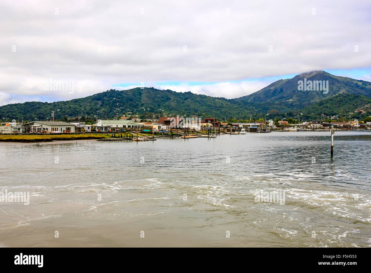 Wood Island and the Corte Madera Channel in Marin County Californoa ...