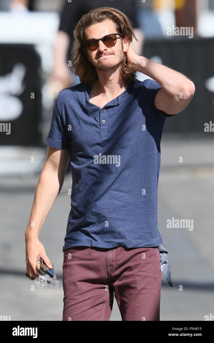 Andrew Garfield seen arriving at ABC studios for Jimmy Kimmel Live ...