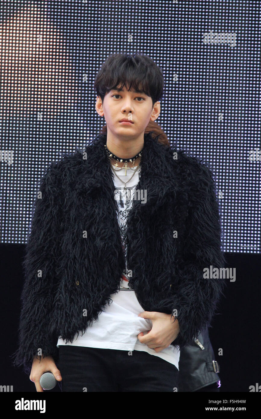 MYNAME, Nov 1, 2015 : K-Pop boys group MY NAME perform during the Japan ...