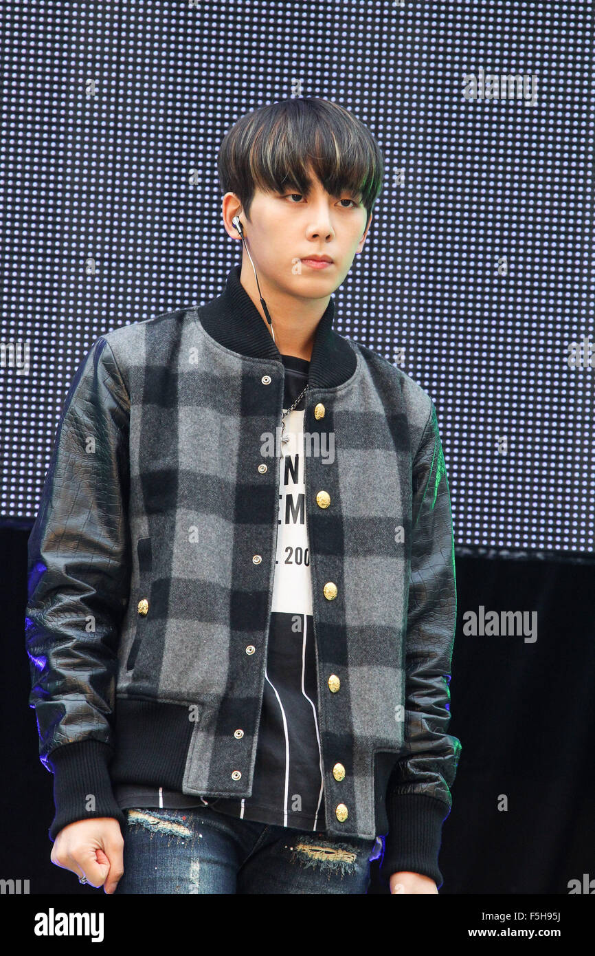 MYNAME, Nov 1, 2015 : K-Pop boys group MY NAME perform during the Japan ...