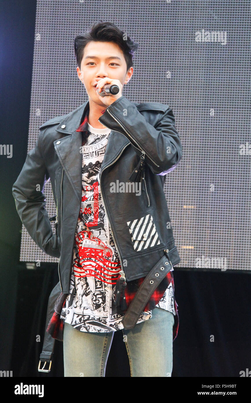 MYNAME, Nov 1, 2015 : K-Pop boys group MY NAME perform during the Japan ...