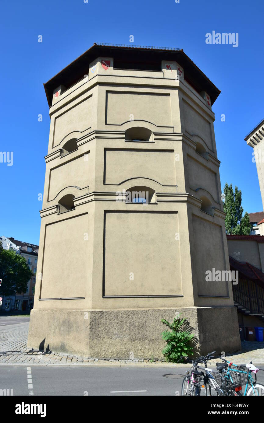 Munich, Germany - A view of the ISARTOR gate (ISAR gate Stock Photo - Alamy