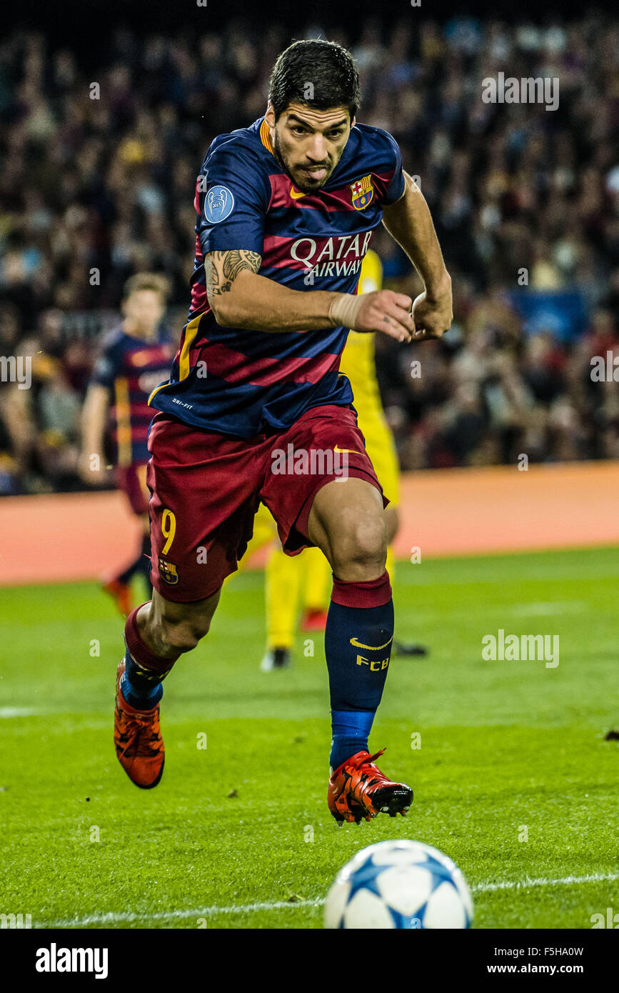Barcelona, Catalonia, Spain. 4th Nov, 2015. FC Barcelona's forward ...