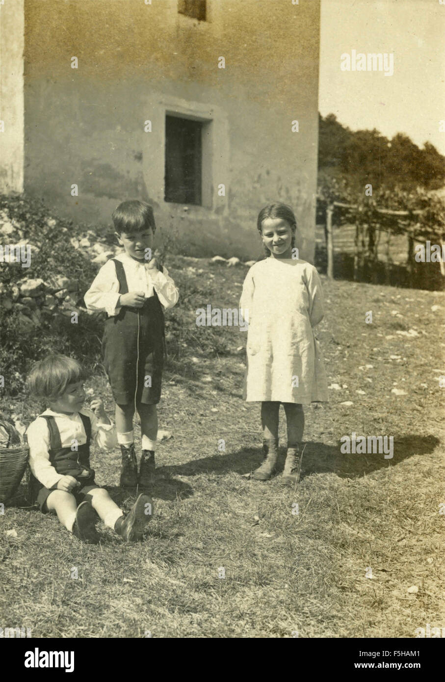 Children playing, Italy Stock Photo - Alamy