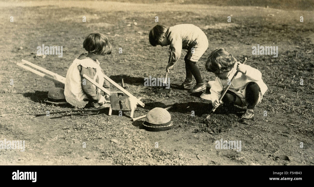 Children playing, Italy Stock Photo - Alamy