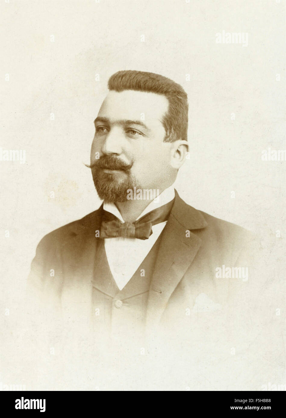 Portrait of a man with a mustache and goatee, Italy Stock Photo - Alamy