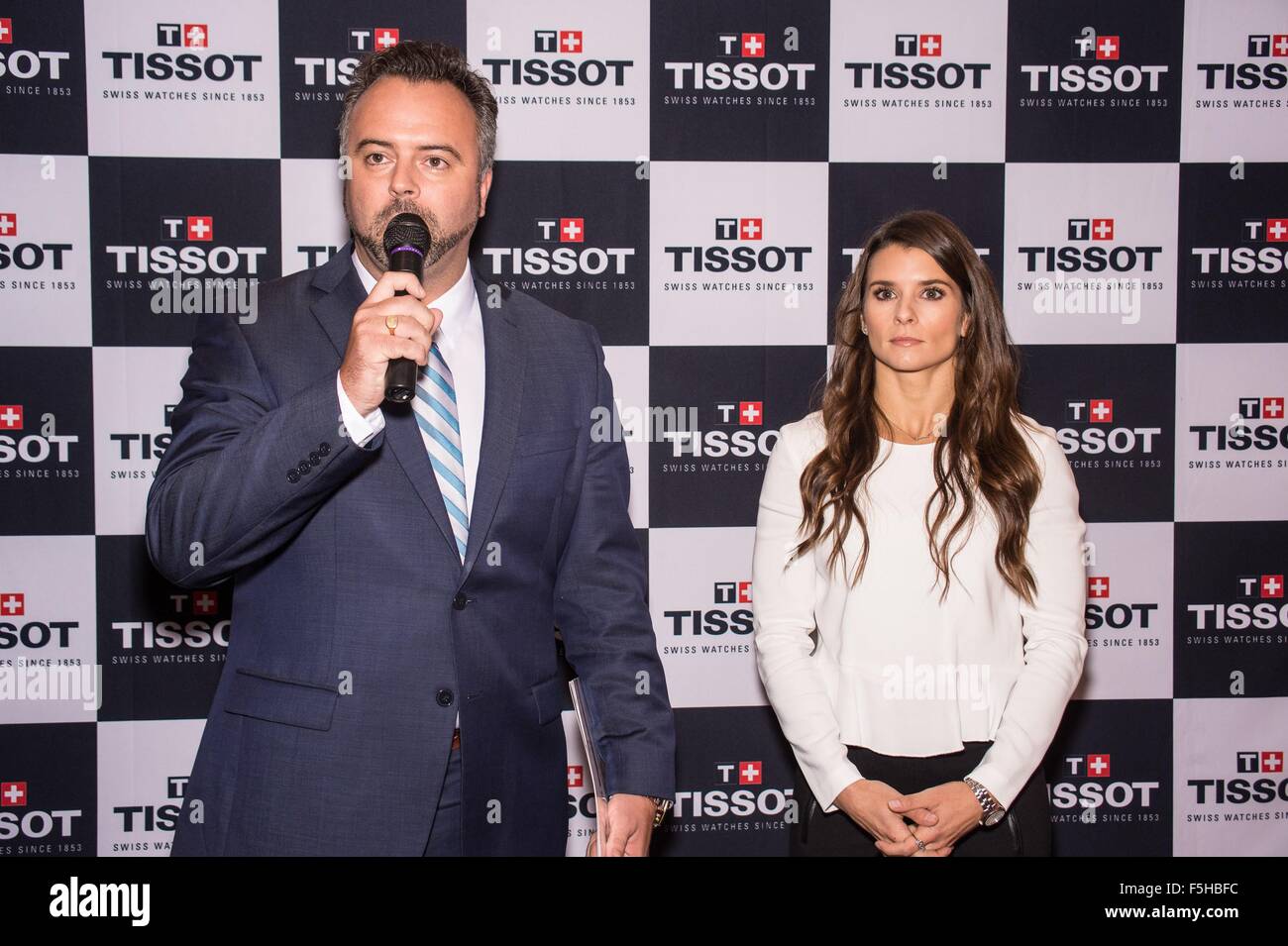 New York, NY, USA. 4th Nov, 2015. Justin Thompson, Danica Patrick at a ...