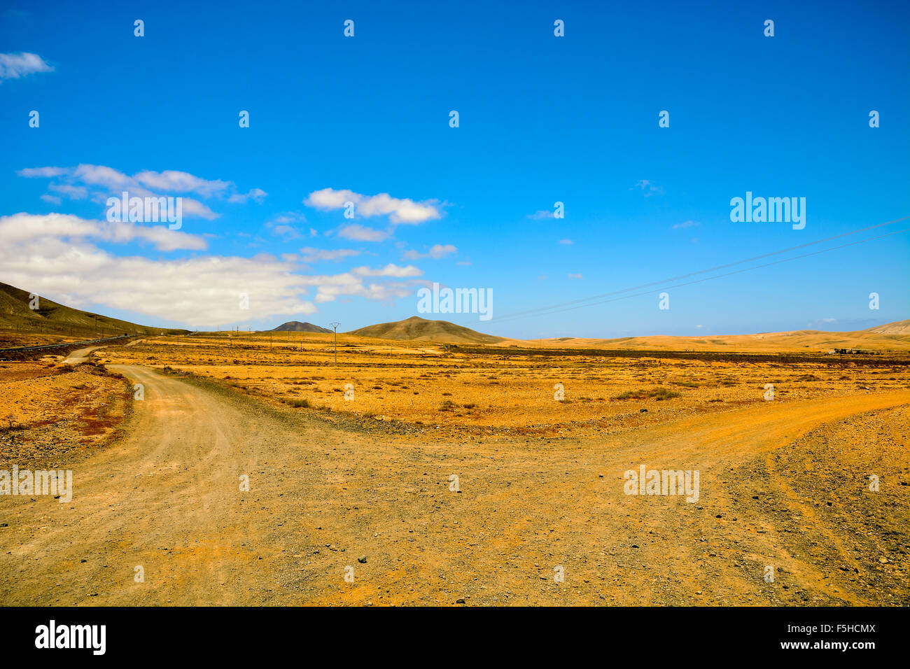 Dry Desert Landscape Stock Photo - Alamy