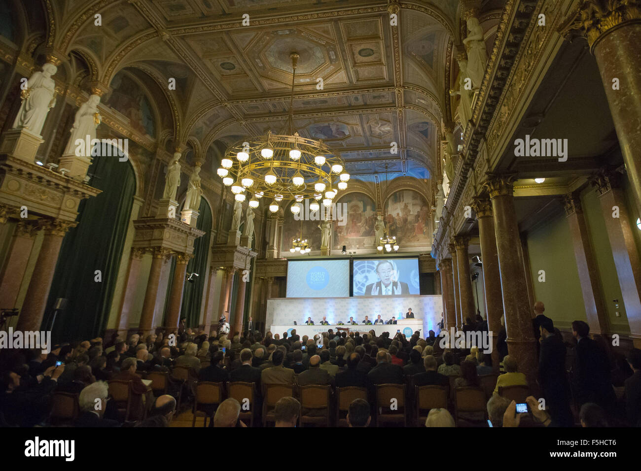 Budapest, Hungary. 4th Nov, 2015. The 7th World Science Forum opens in ...