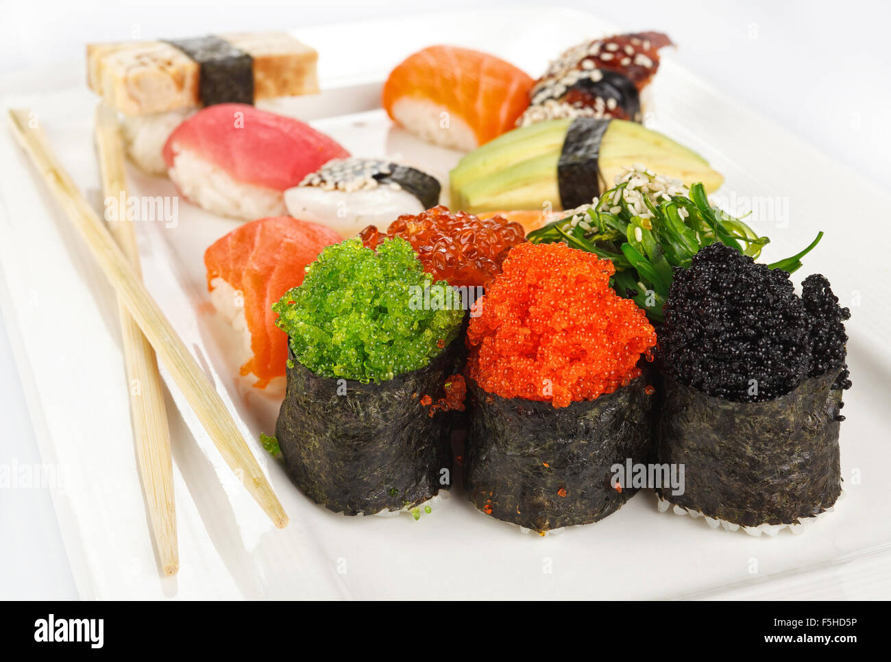 Sushi maki set Stock Photo - Alamy