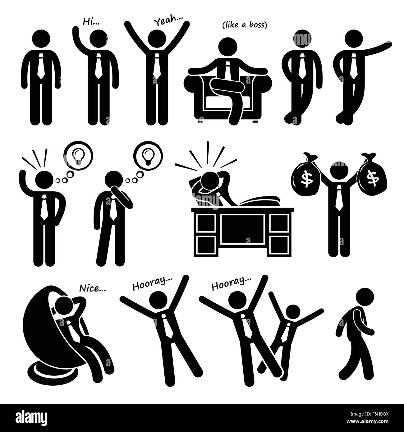 Stick figure expression hi-res stock photography and images - Alamy