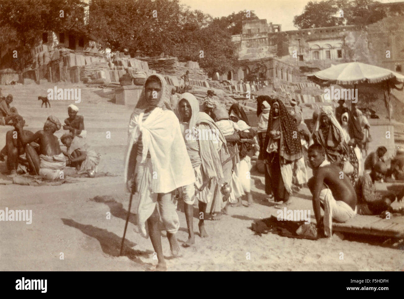 Group of indians walking on the street hi-res stock photography and ...