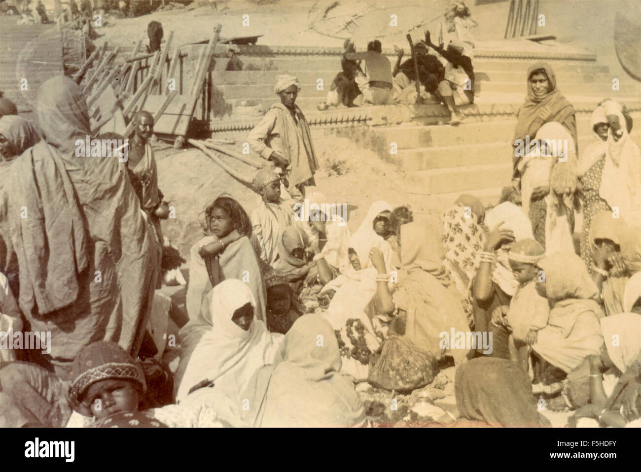 Group of Indians sitting on the ground , India Stock Photo - Alamy