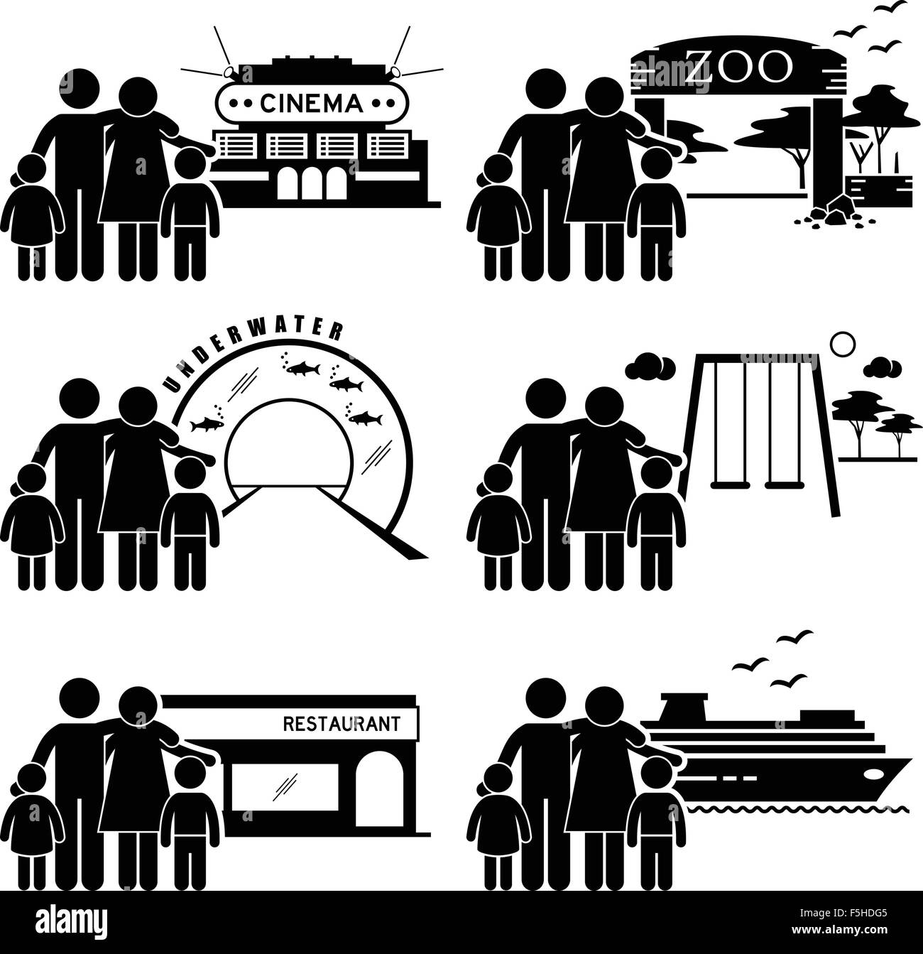 Family Outing Activities - Cinema, Zoo, Underwater Theme Park ...