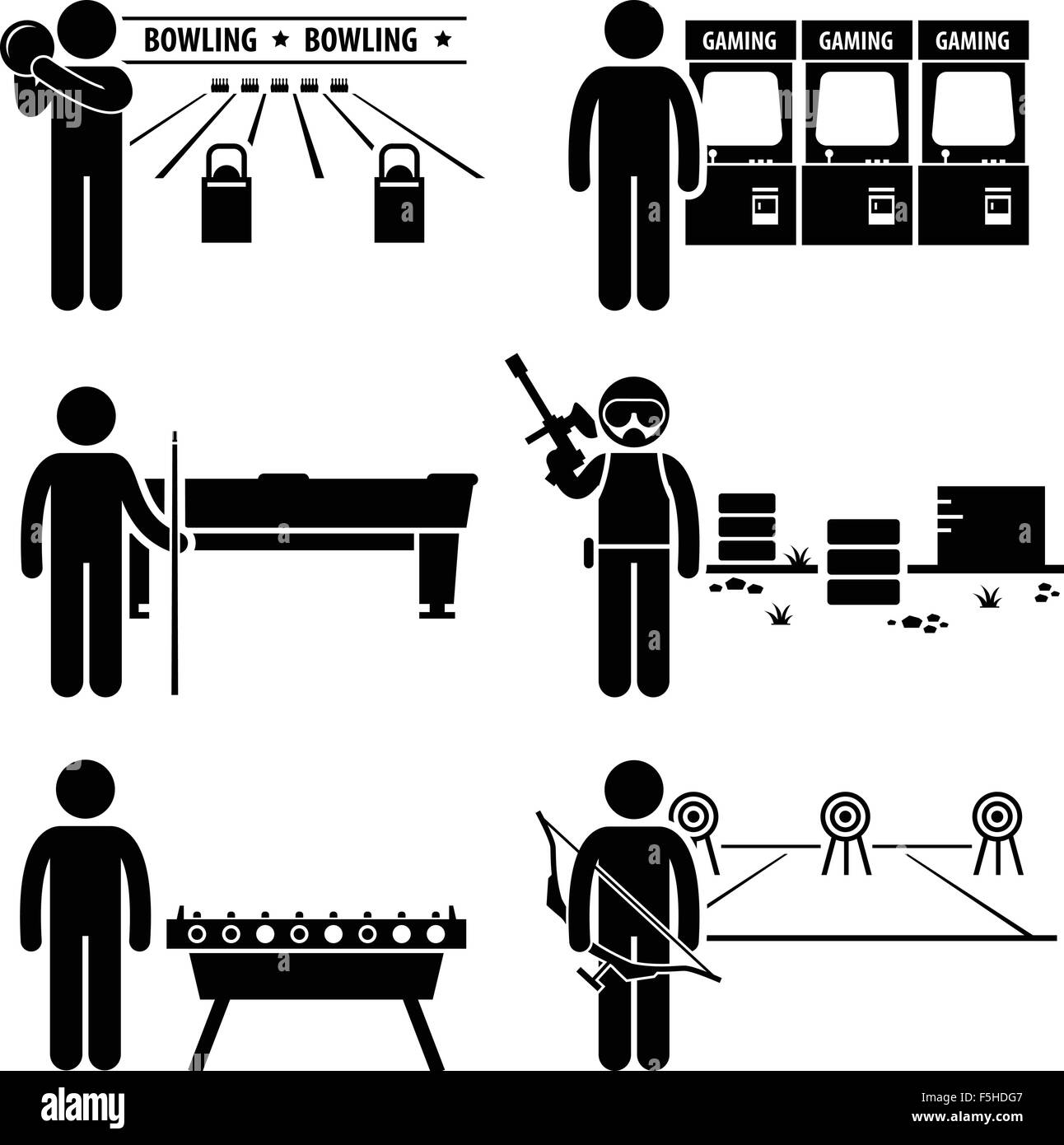Recreational Leisure Games - Bowling, Arcade Center, Pool, Paintball ...