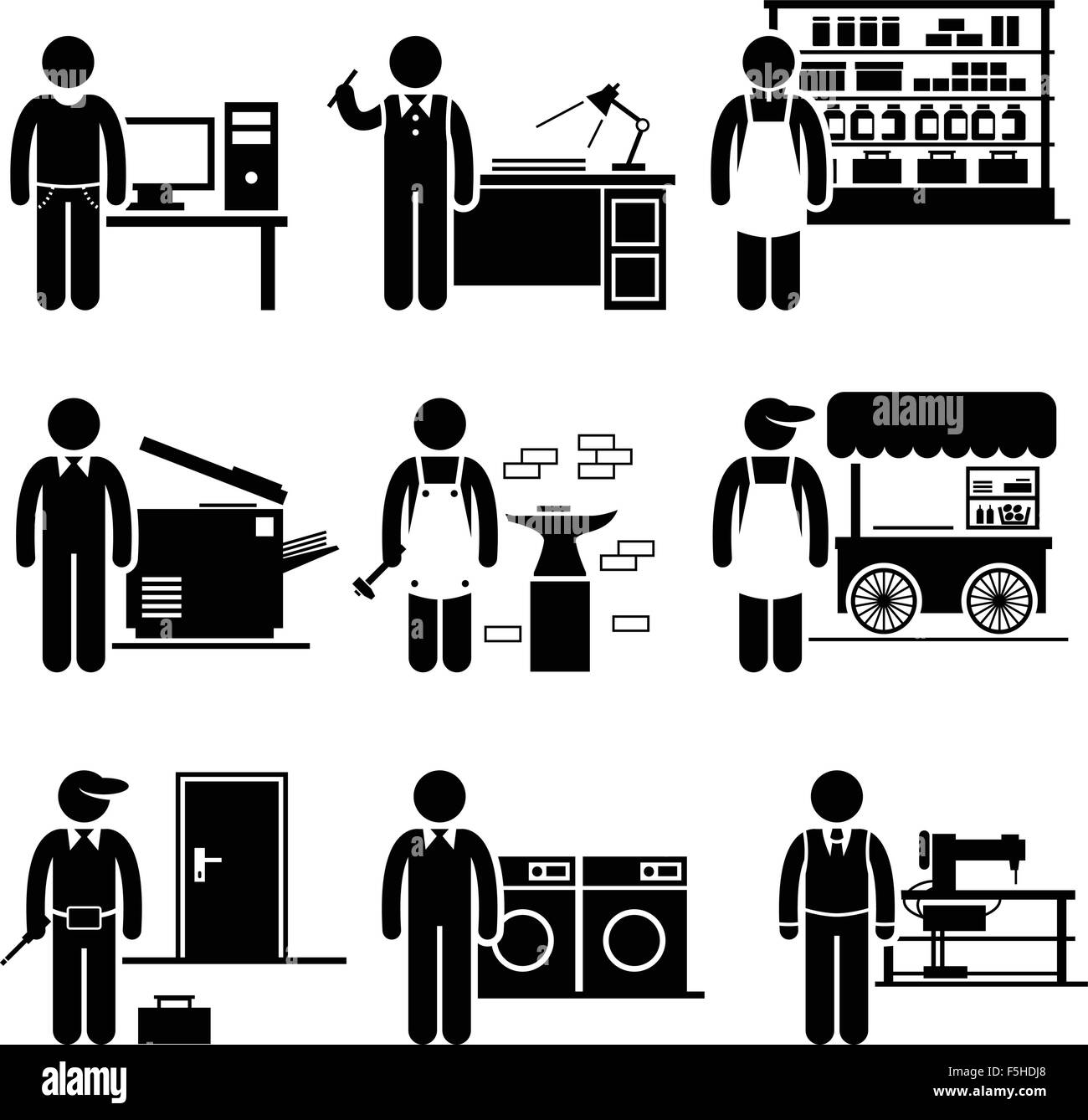 Small tailor shop Stock Vector Images - Alamy