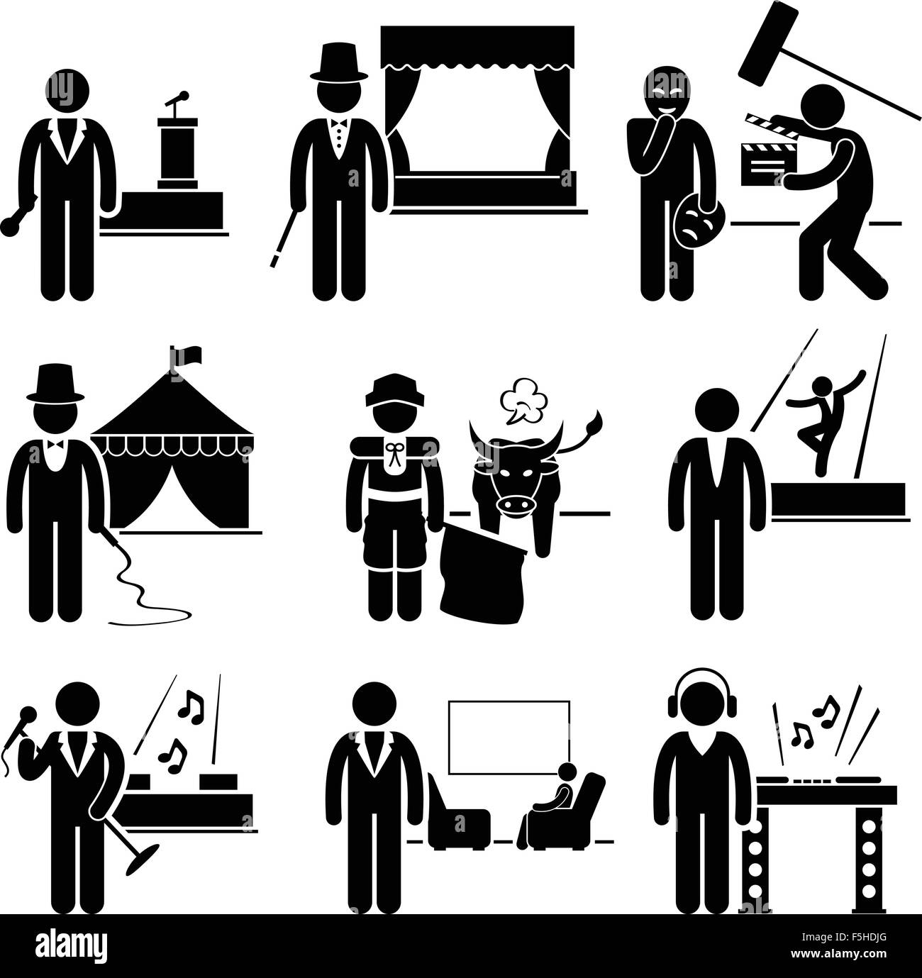 Theatre acting performers Stock Vector Images - Alamy