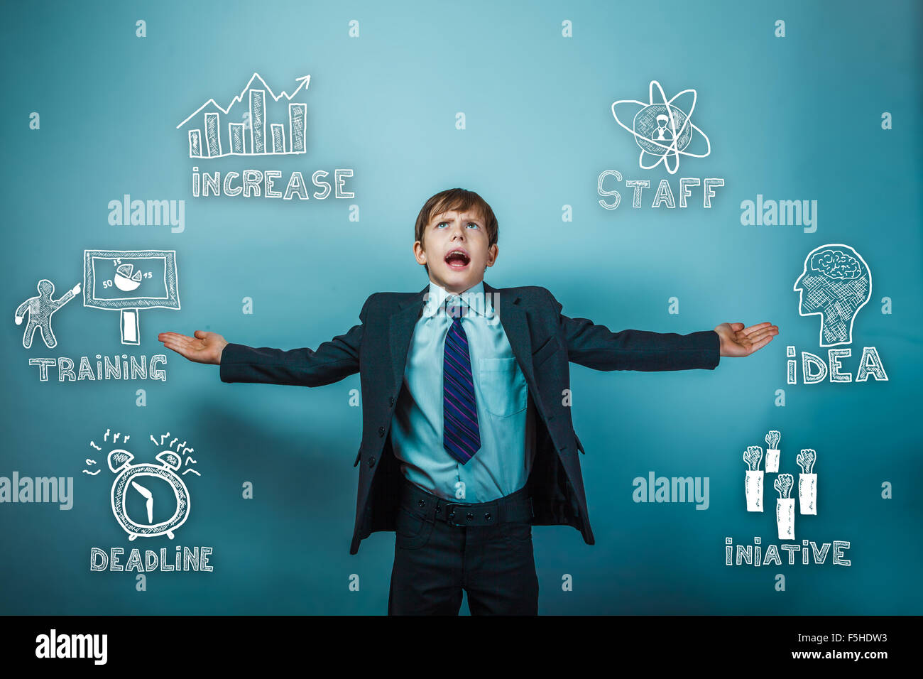 businessman teenager spread his arms wide and shouted his mouth Stock ... businessman teenager spread his arms wide and shouted his mouth Stock ...