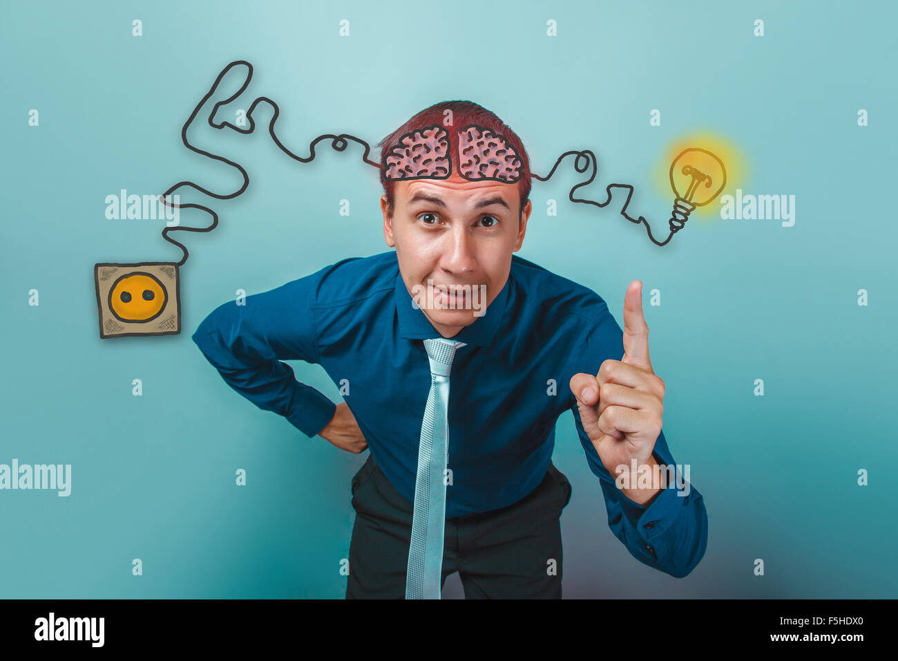 Plug into brain hi-res stock photography and images - Alamy