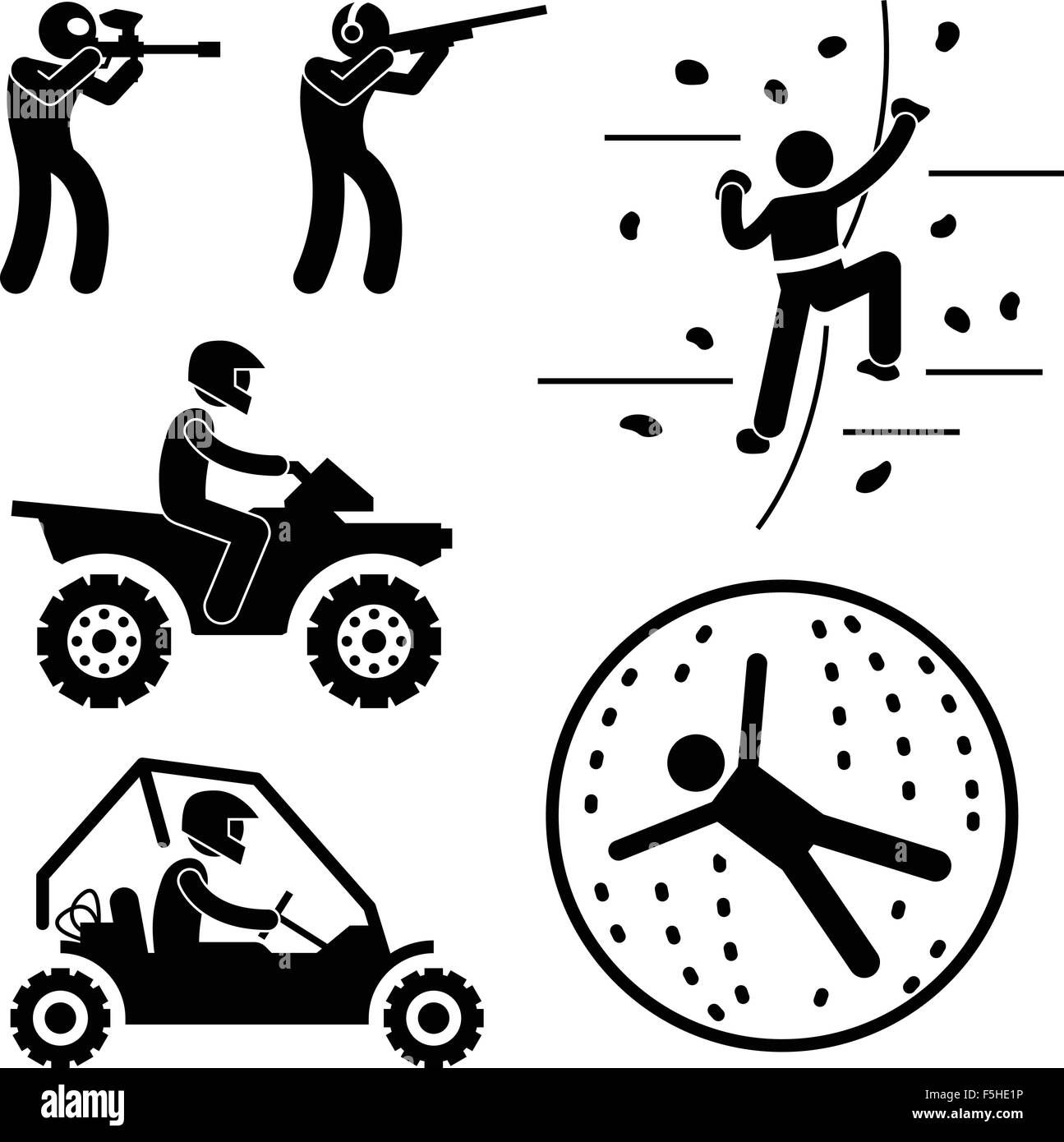 Quad stick Stock Vector Images - Alamy