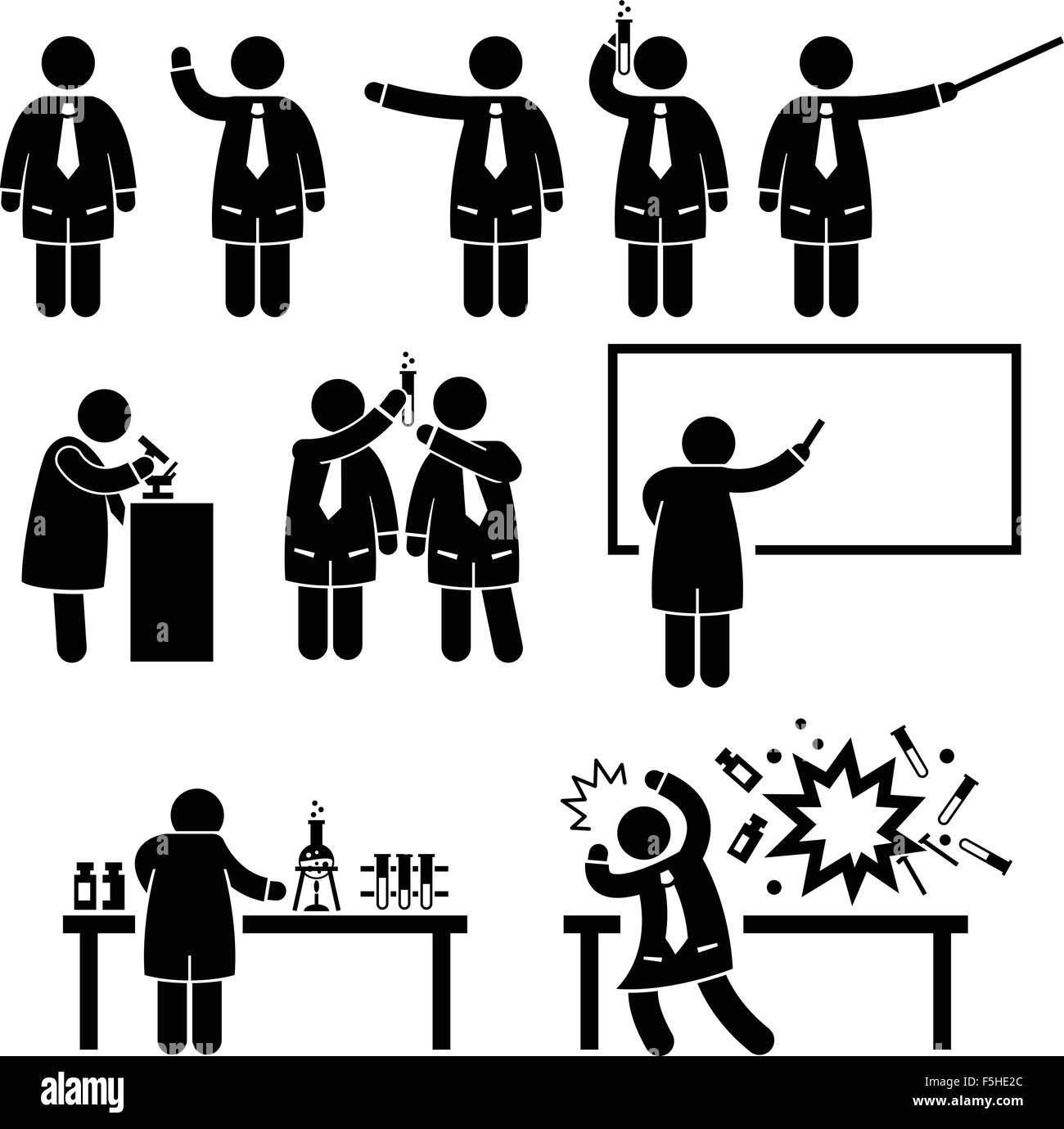 Scientist man test tube Black and White Stock Photos & Images - Alamy