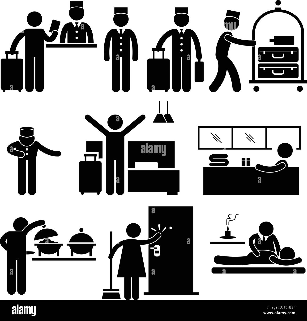 Housekeeper hotel Stock Vector Images - Alamy