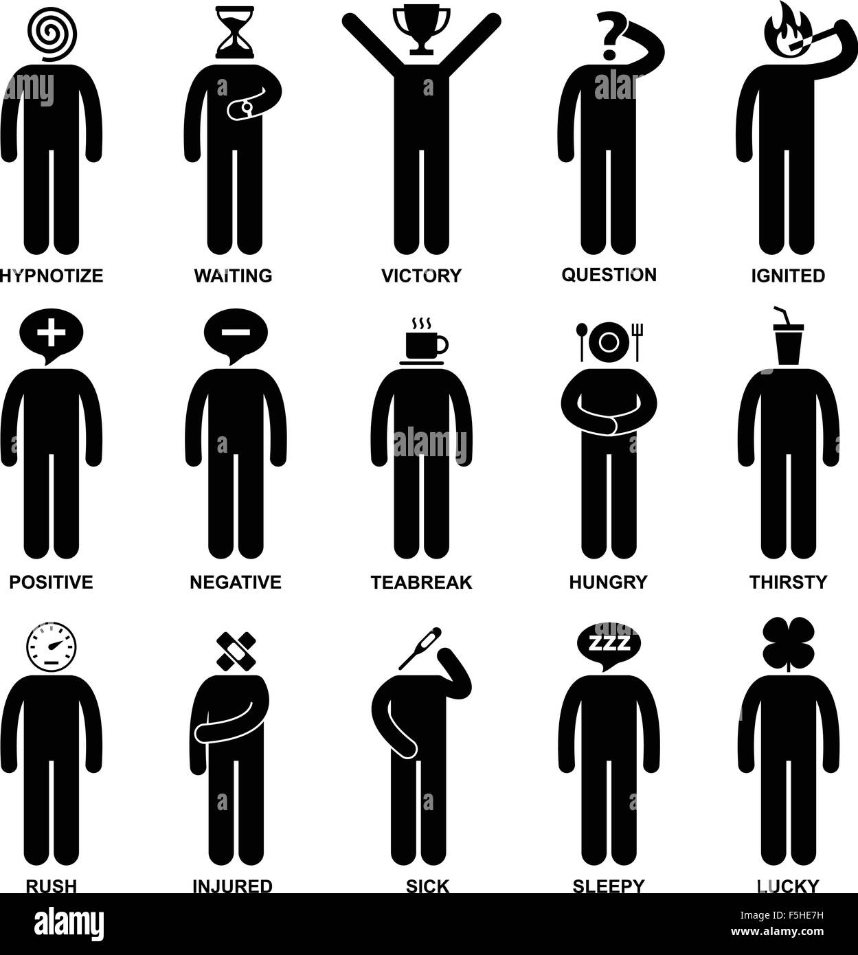 Stick Figure Expression Stock Photos & Stick Figure Expression Stock ...