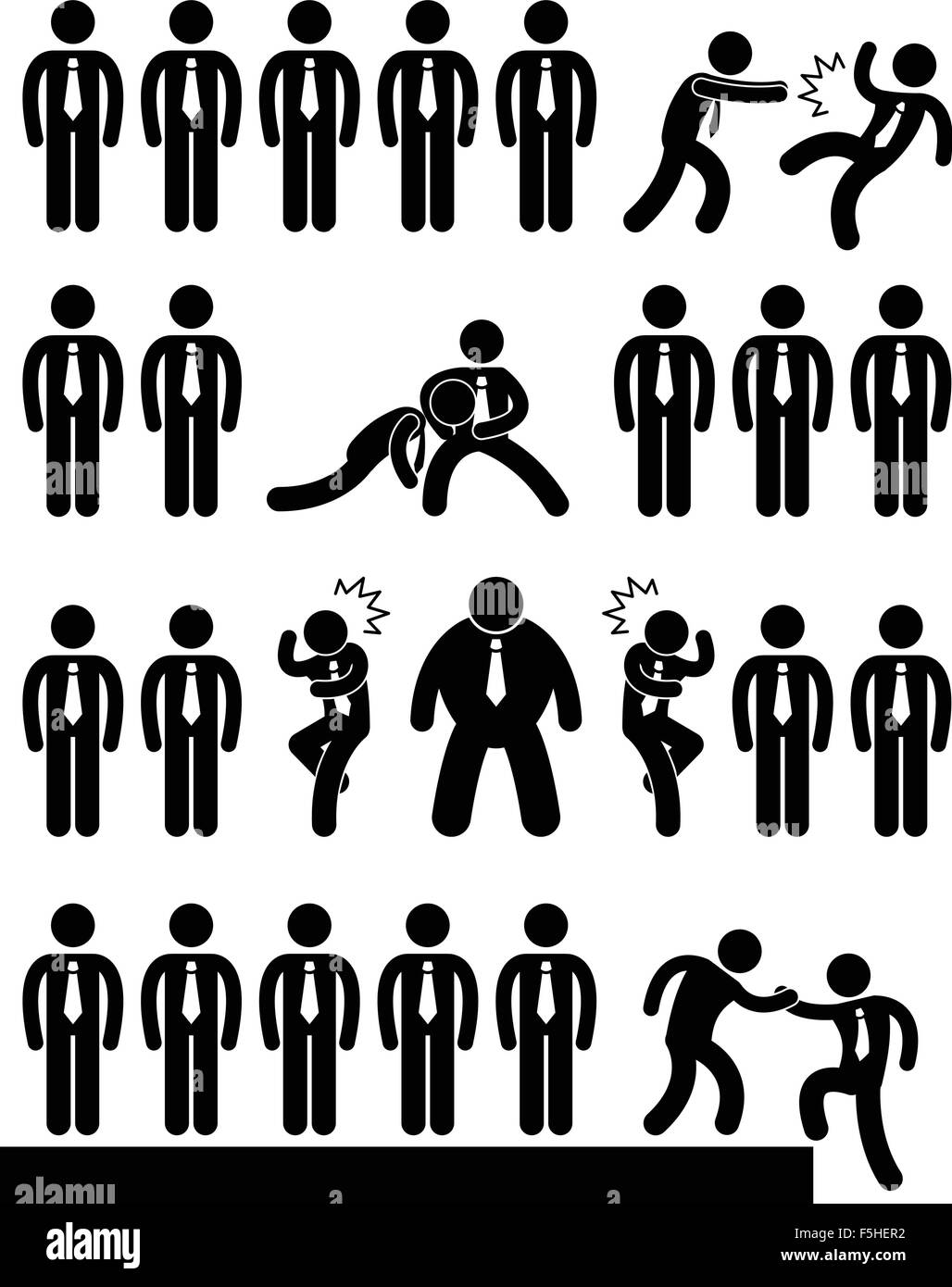 Workplace bullying icon Black and White Stock Photos & Images - Alamy