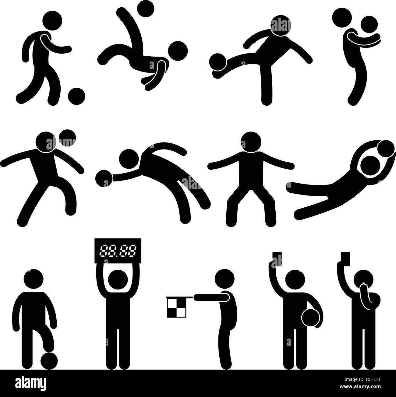 Footballer linesman Stock Vector Images - Alamy