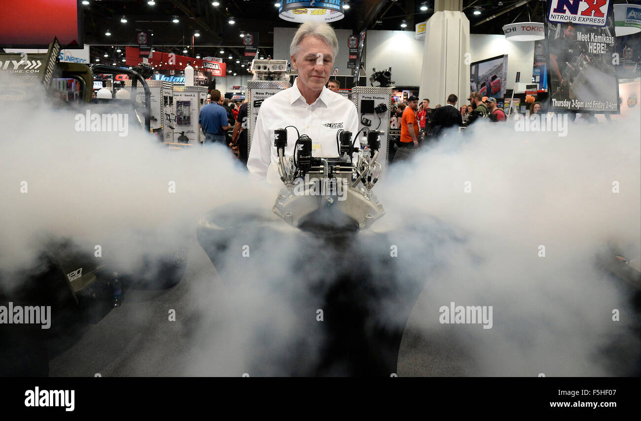 Las Vegas, Nevada, USA. 4th November, 2015. Mike Wood with Nitrous ...