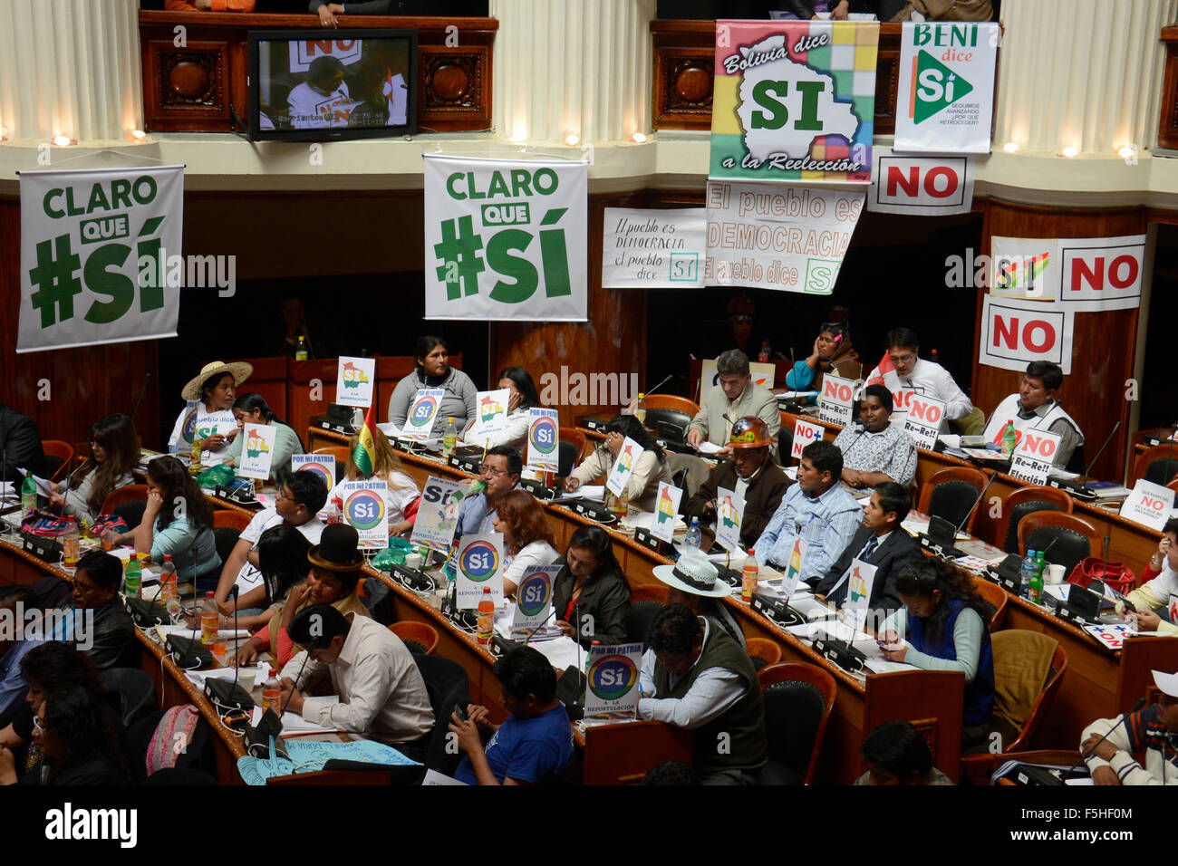 La Paz, Bolivia. 4th Nov, 2015. The Plurinational Legislative Assembly ...