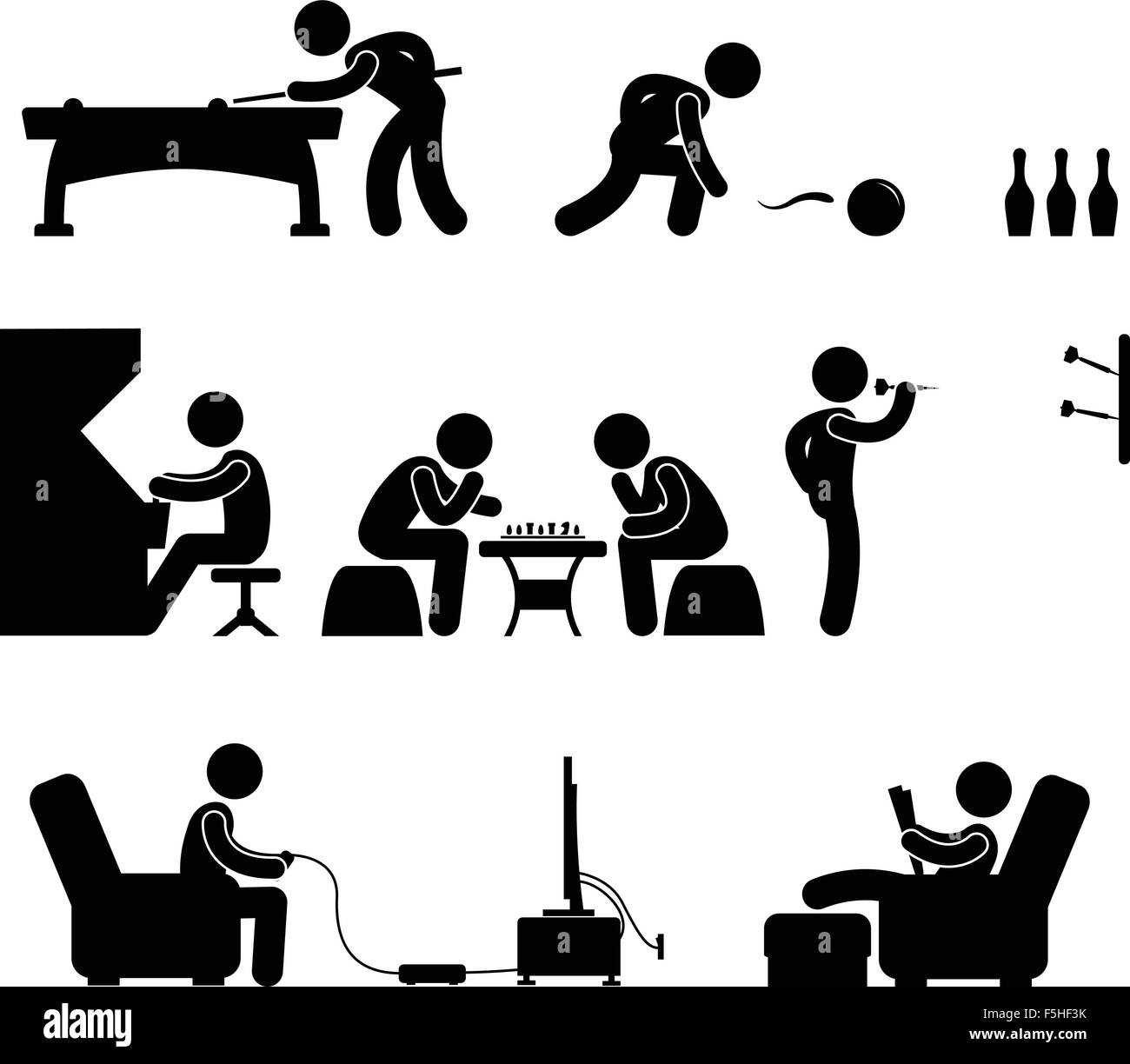 Indoors game Black and White Stock Photos & Images - Alamy