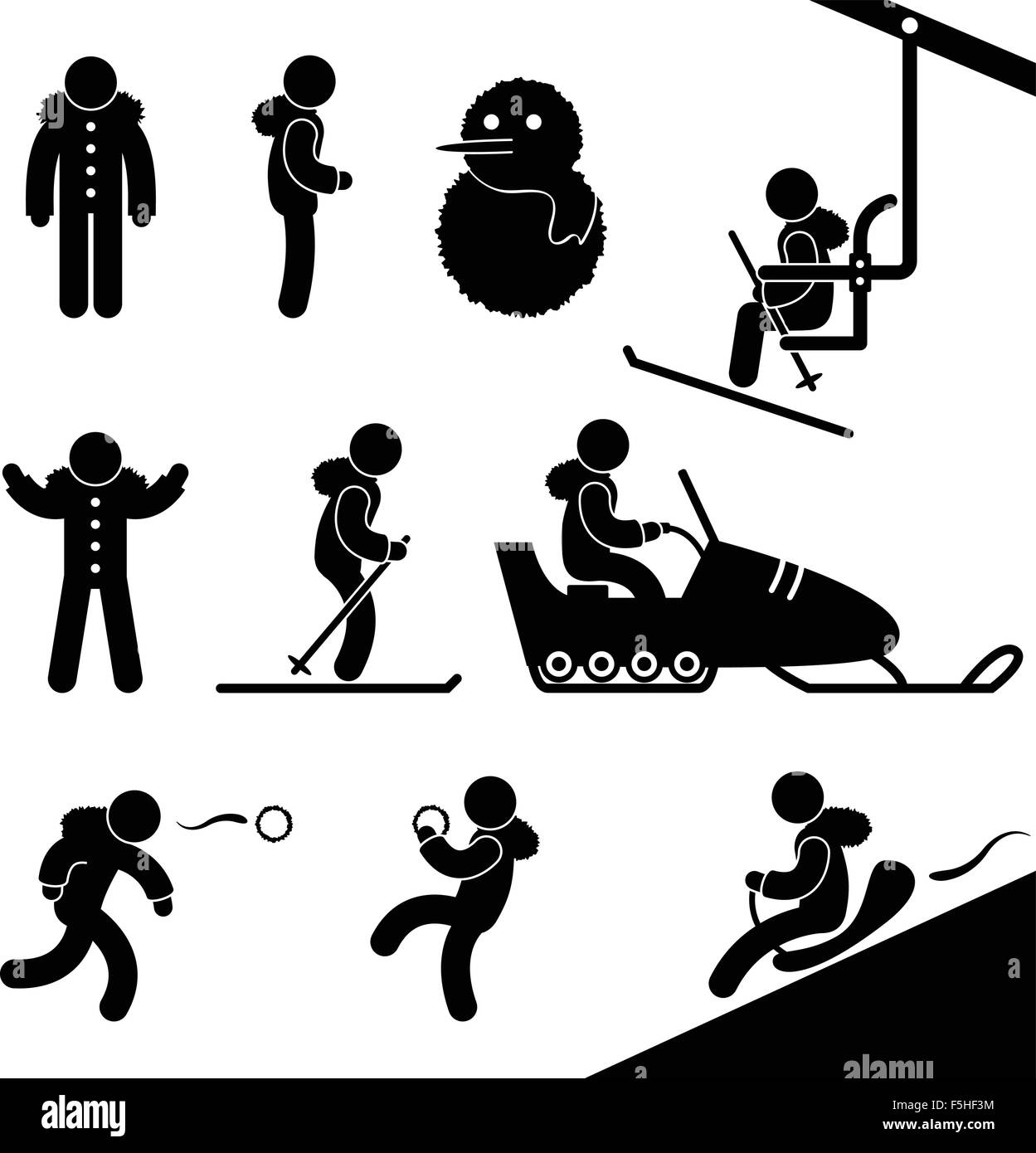 Snowball fight cartoon Stock Vector Images - Alamy