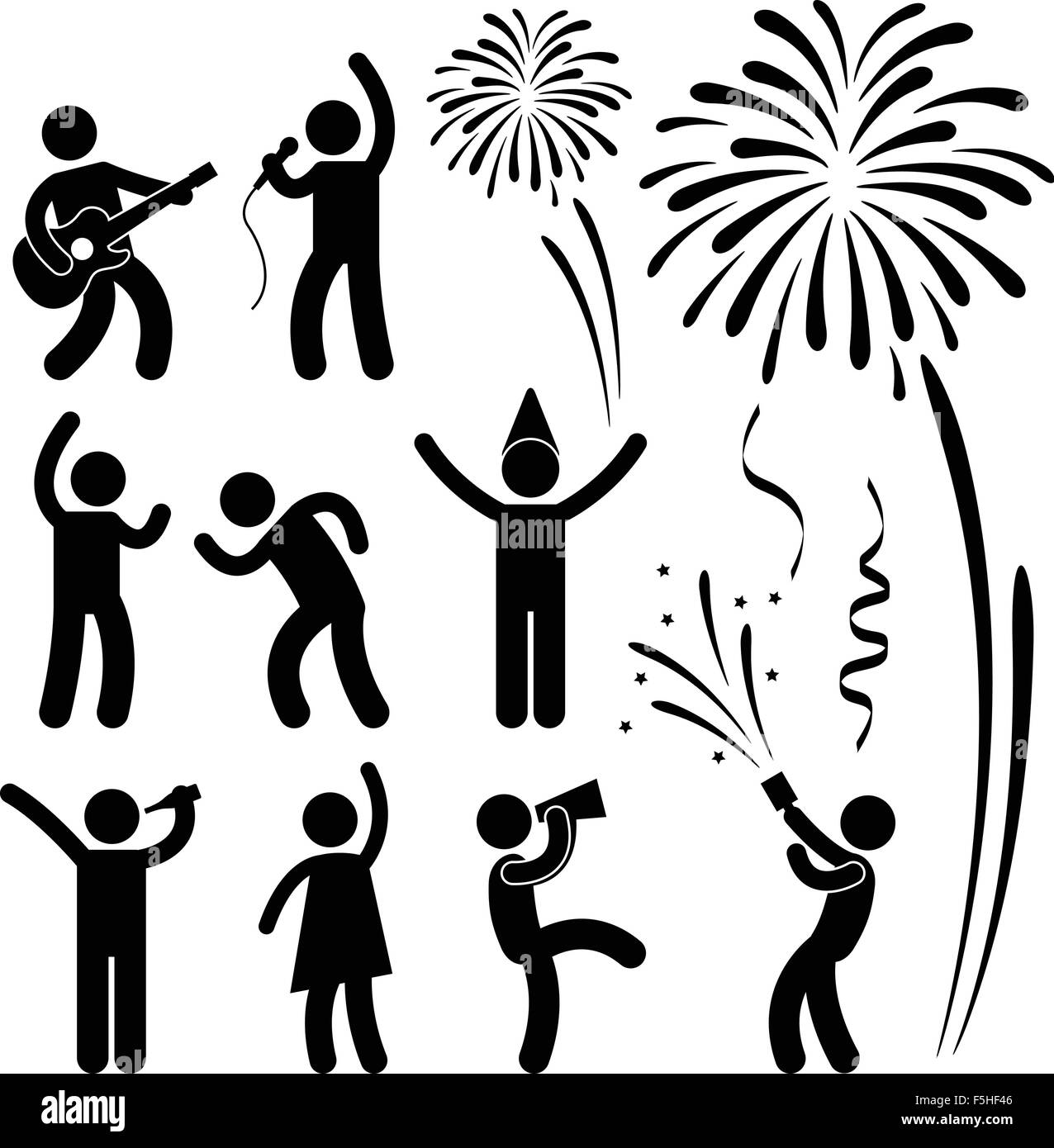 Enjoying festival Stock Vector Images - Alamy