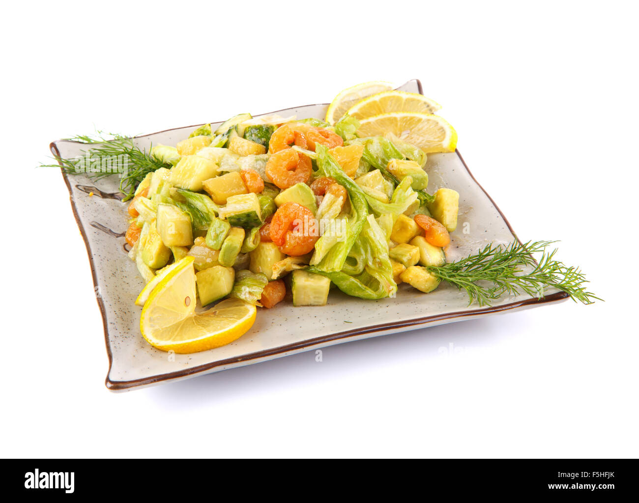 salad with shrimp Stock Photo - Alamy