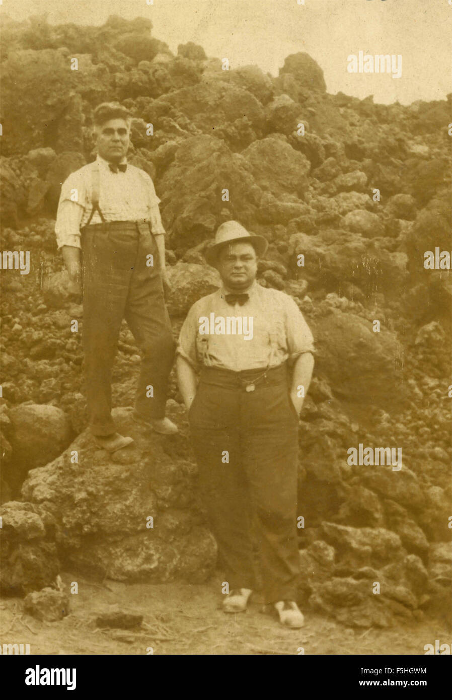 Two men on mount vesuvius hi-res stock photography and images - Alamy