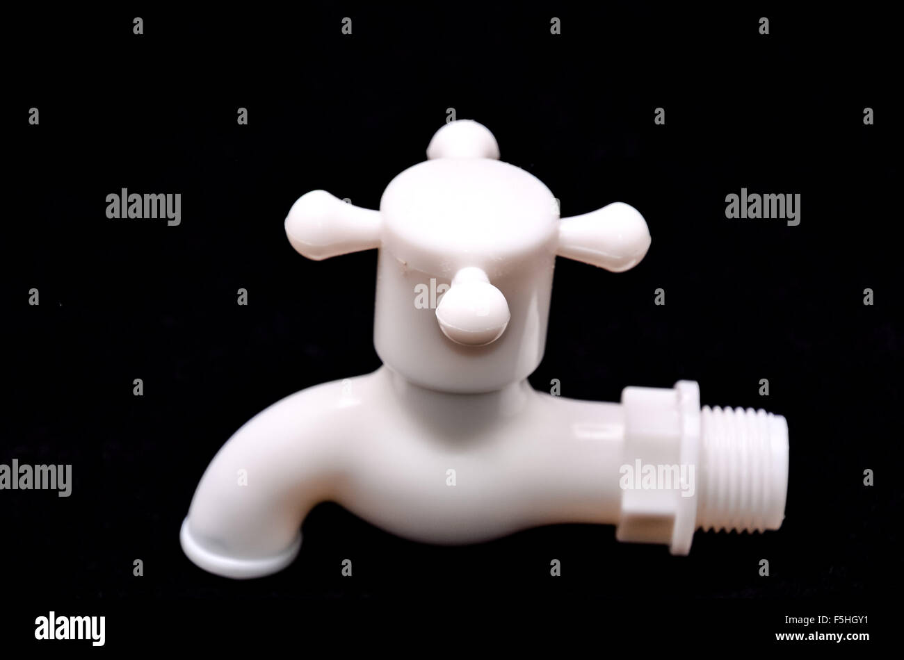 PVC Plastic Water Faucet Stock Photo - Alamy