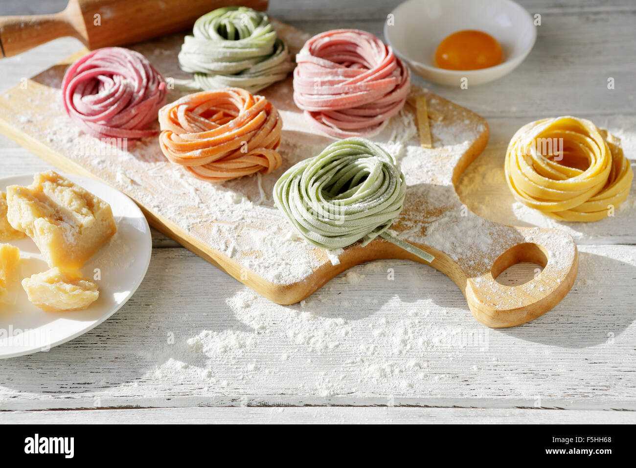 making italian pasta, cooking food Stock Photo - Alamy