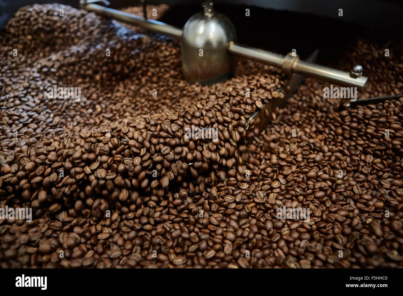Freshly roasted coffee beans Stock Photo - Alamy