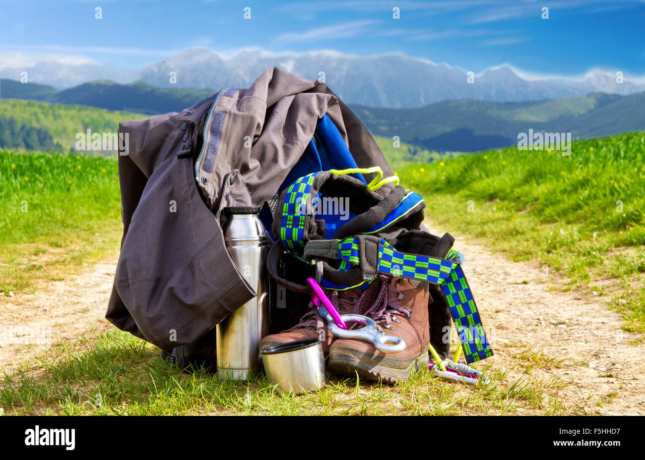 Hiking in nature Stock Photo - Alamy
