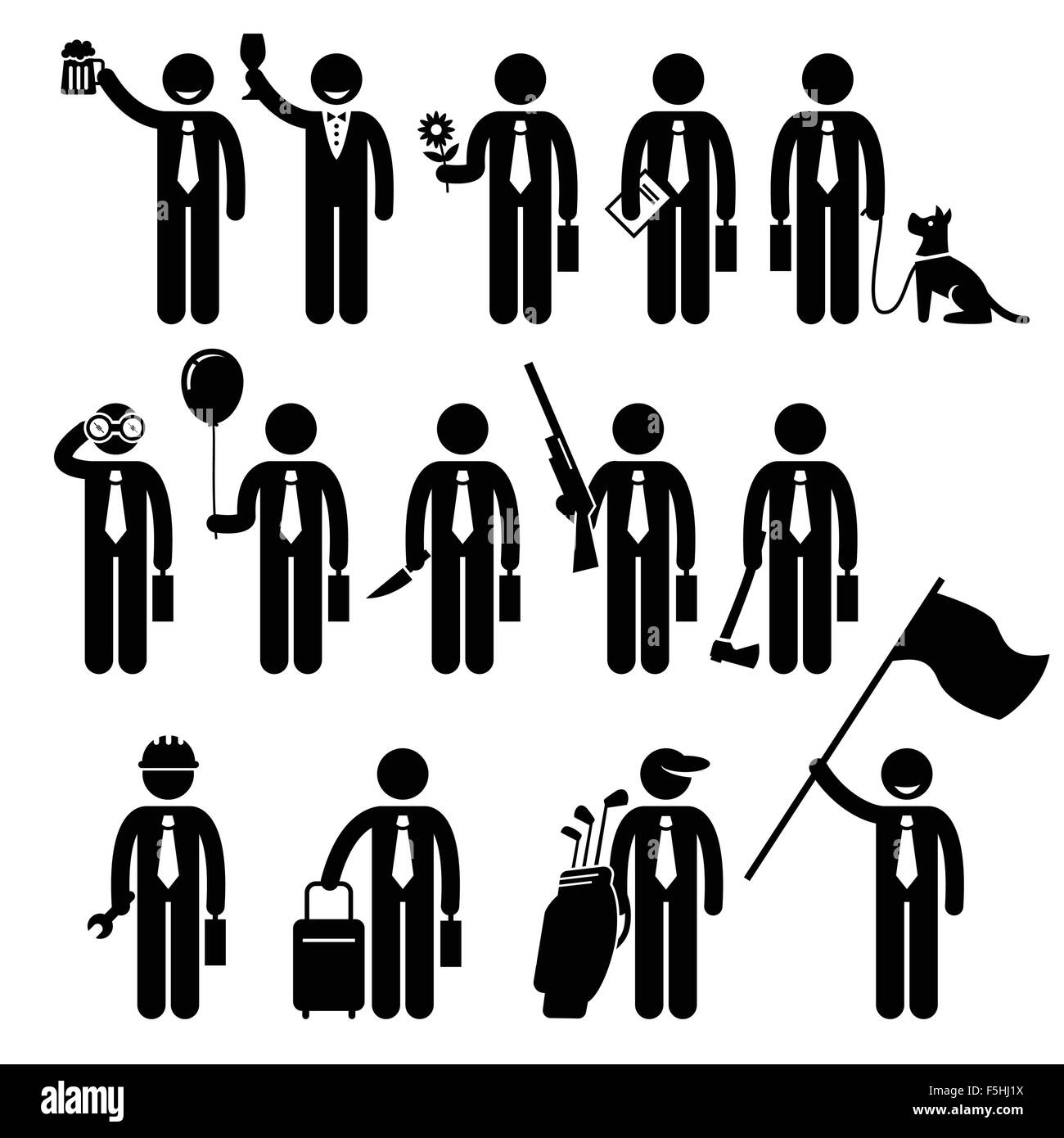 Business Stick Figures