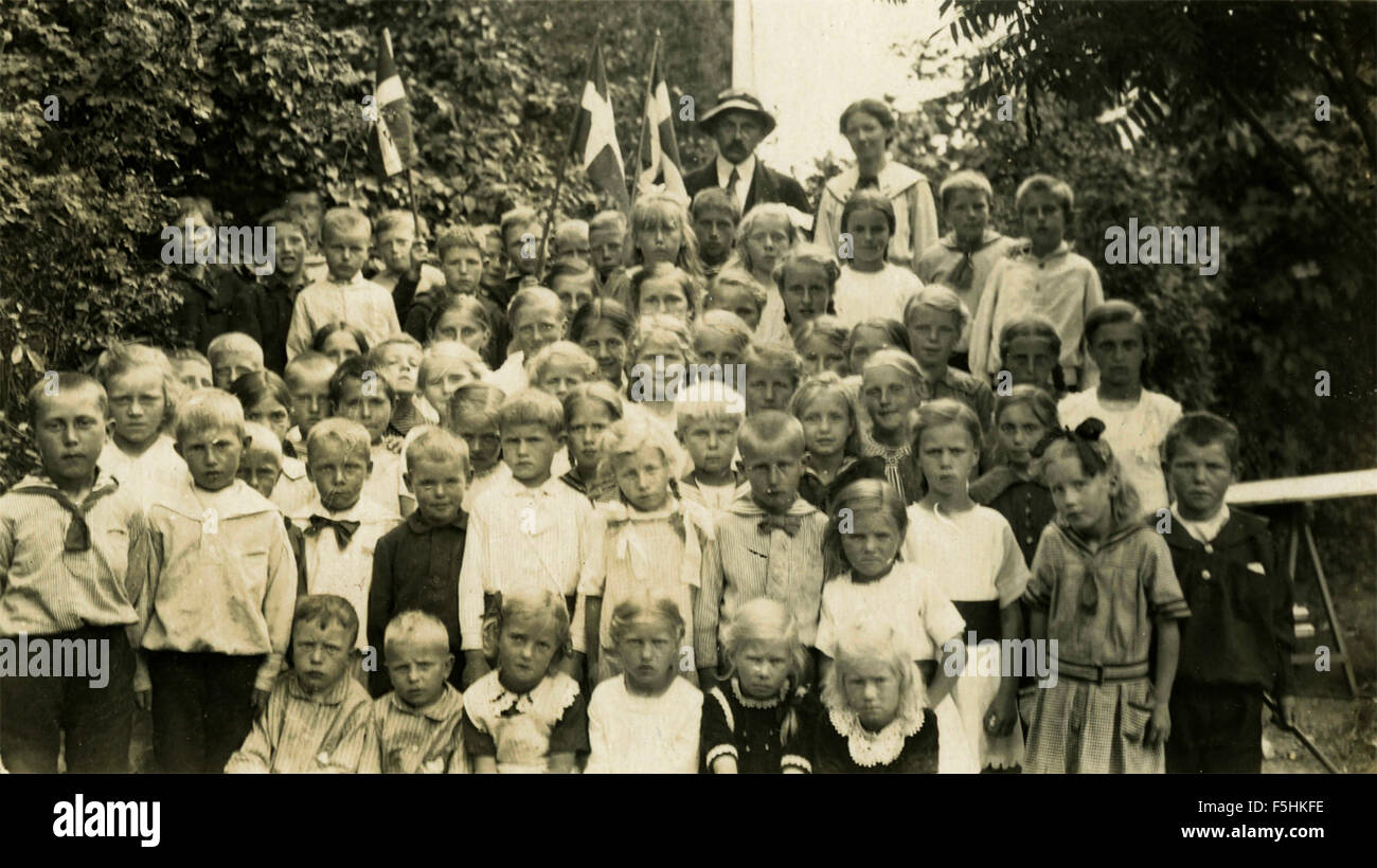 Photos of the class during a school trip, Denmark Stock Photo - Alamy