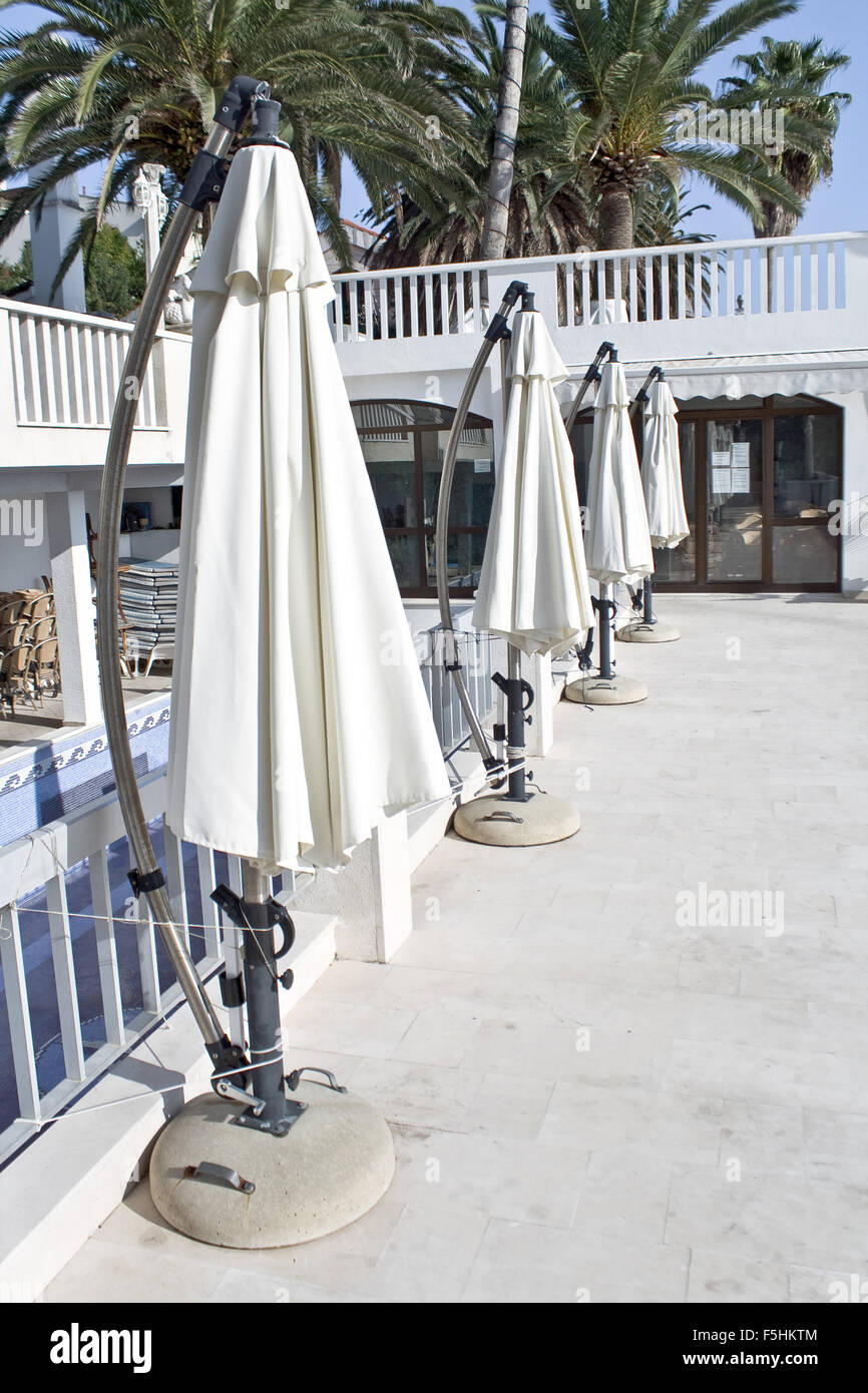 Closed parasol hi-res stock photography and images - Alamy