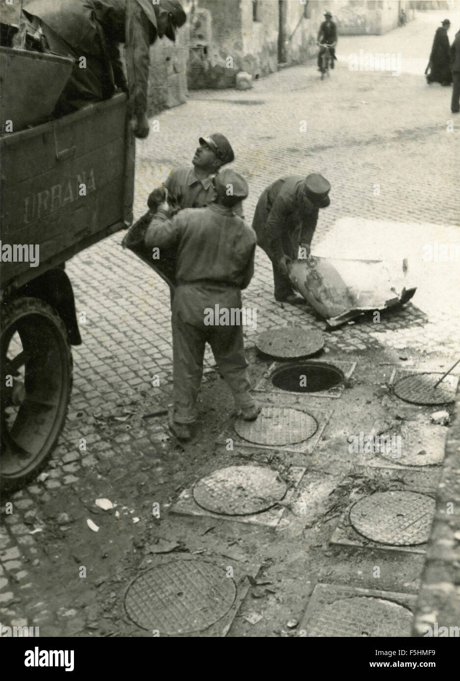 Waste disposal , Rome, Italy Stock Photo - Alamy